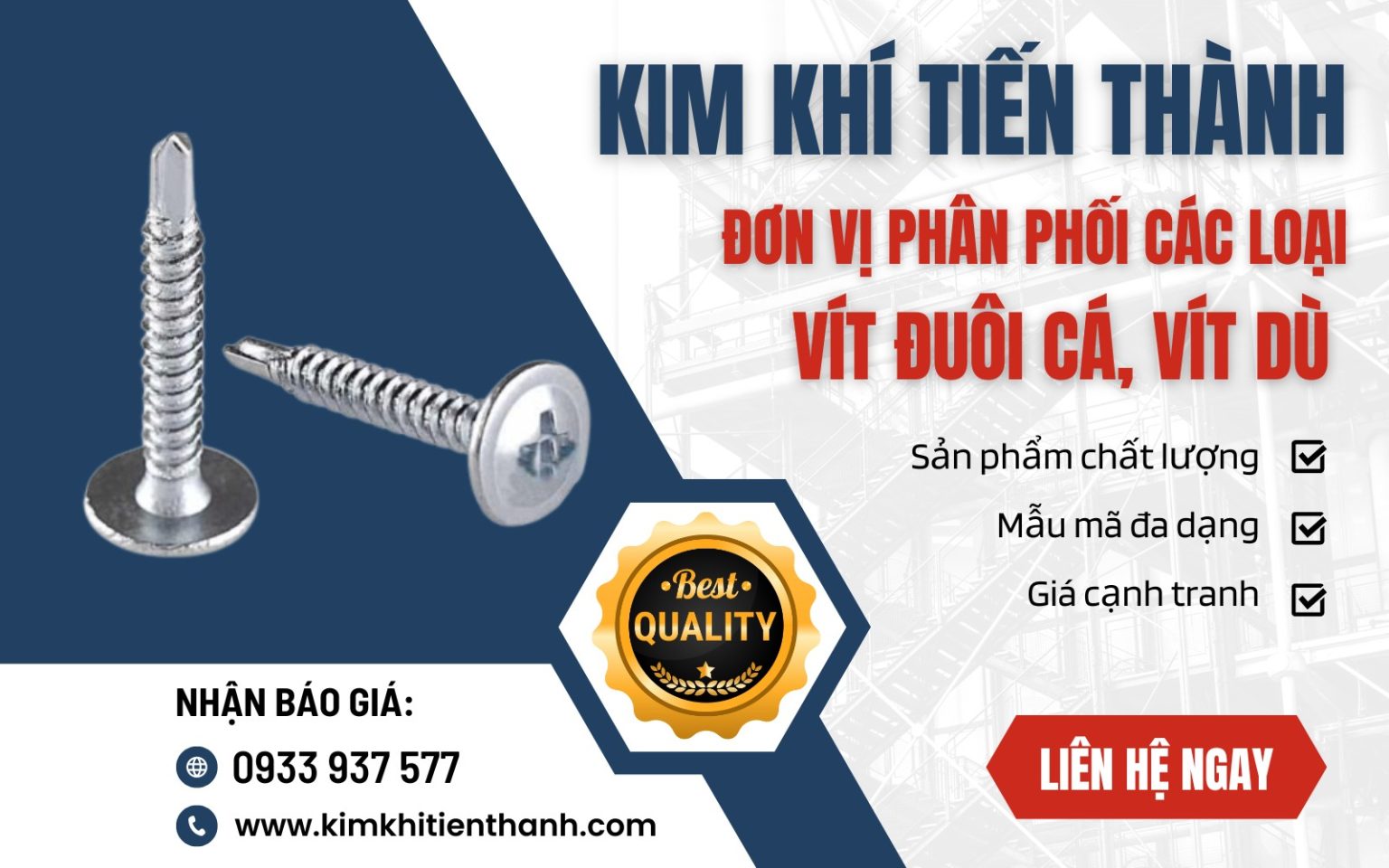 Vít đuôi cá đầu dù | Báo giá vít đuôi cá mới nhất 2025